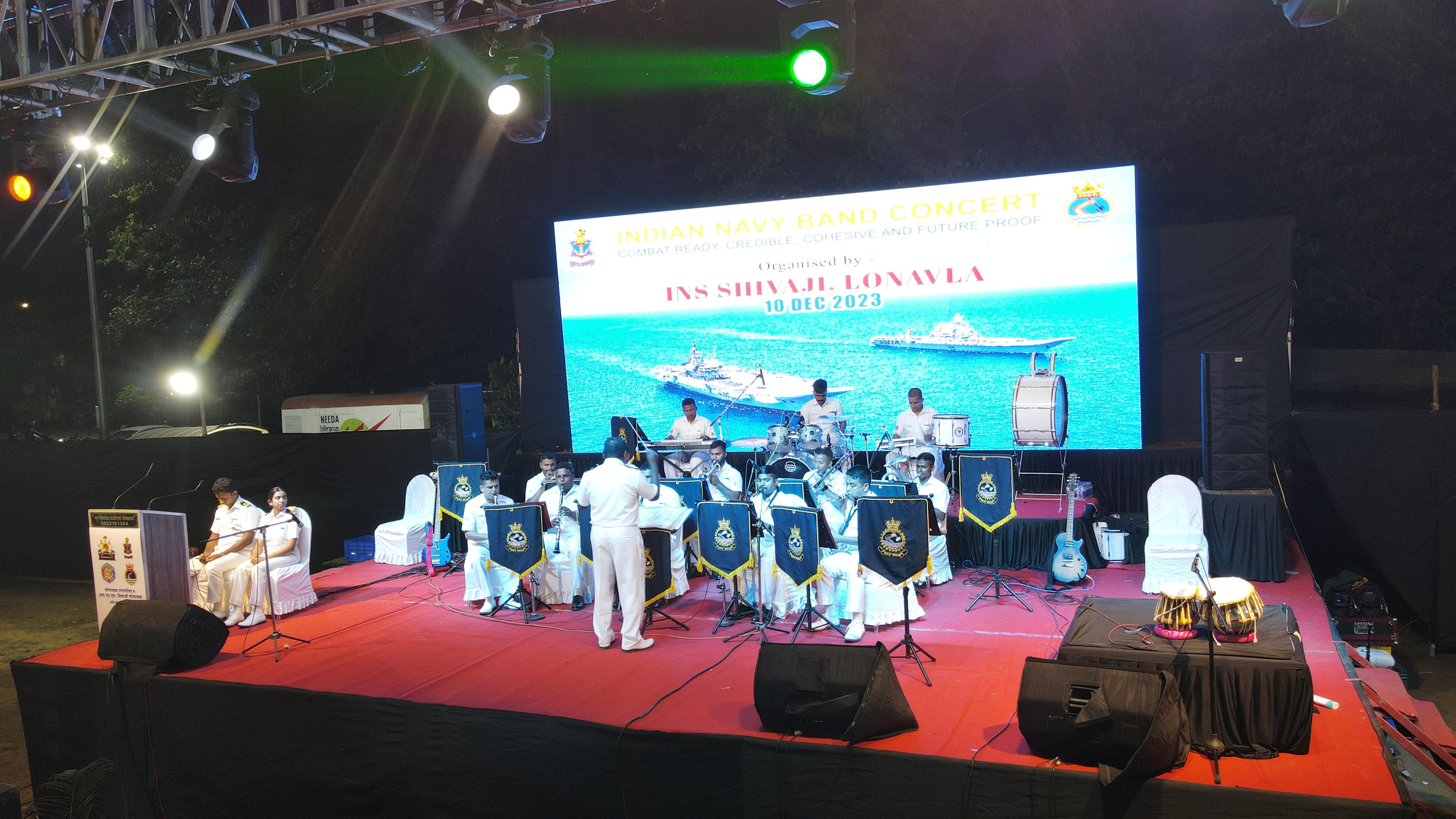 INDIAN NAVY BAND CONCERT AT INS SHIVAJI LONAVLA - Maharashtra Lokmanch