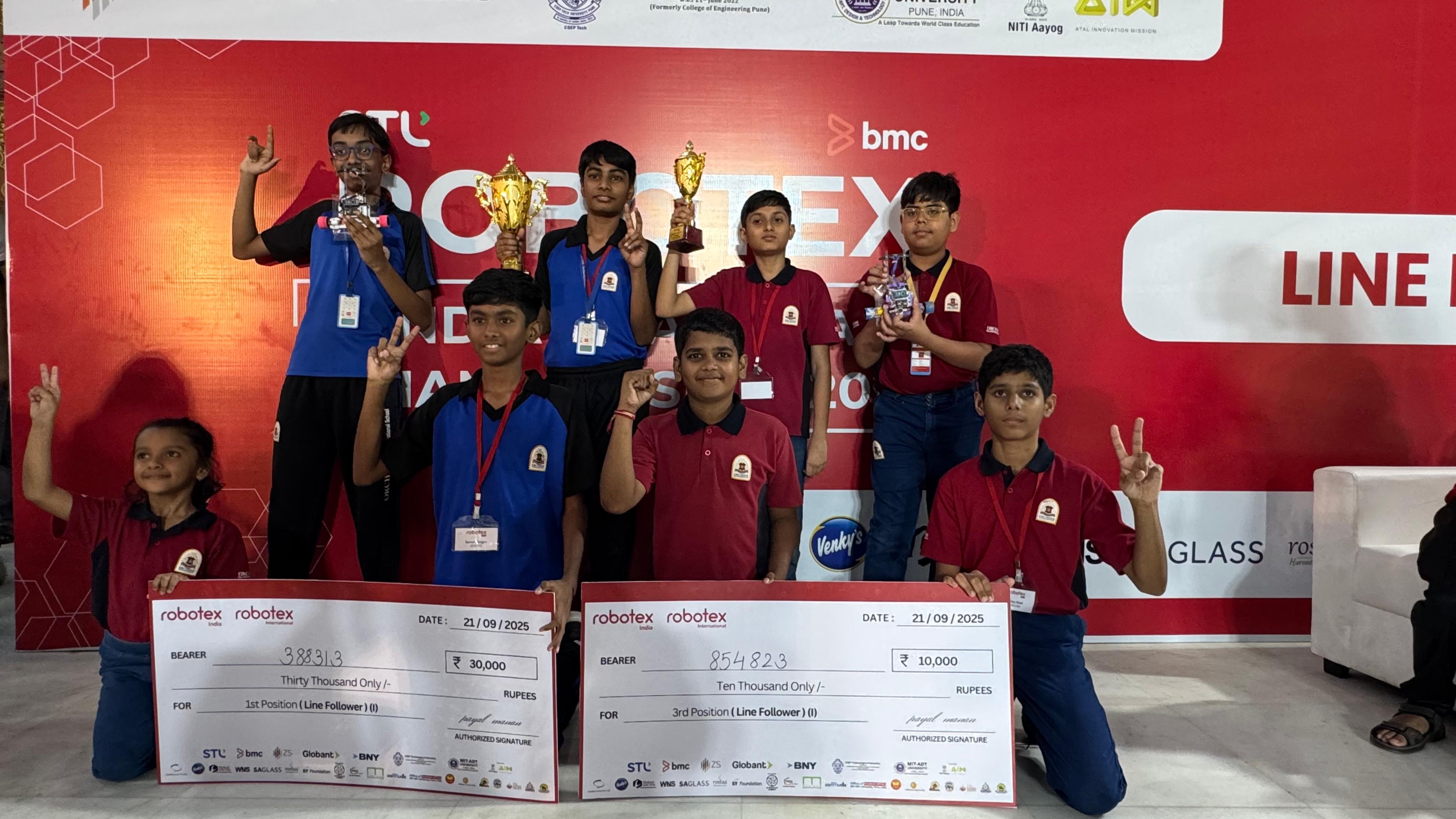 Orchids’ Tech Whiz Kids Claim 1st and 3rd Spots at Robotex India ...